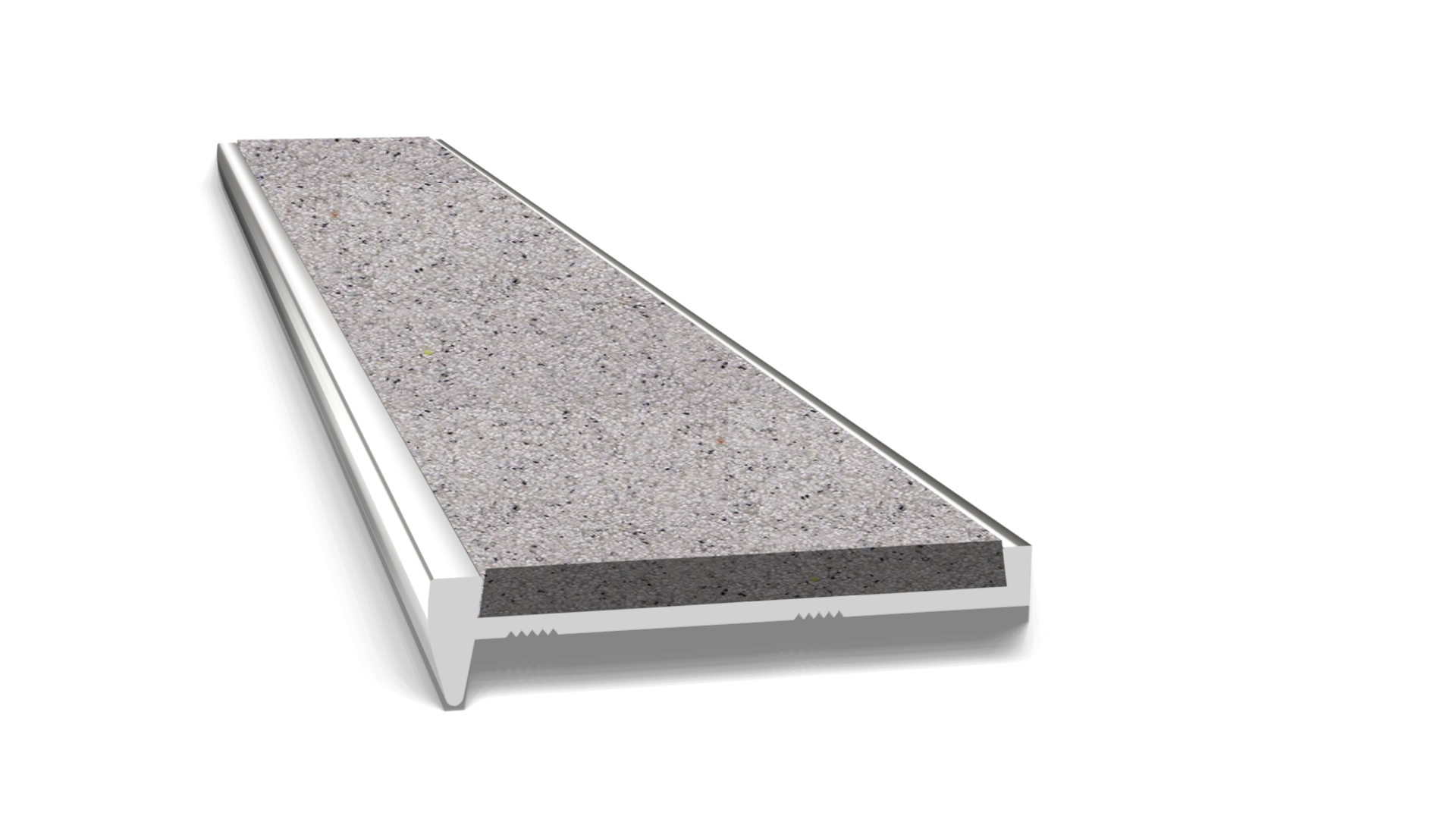 FA501S Recessed Abrasive Stair Tread Nosing