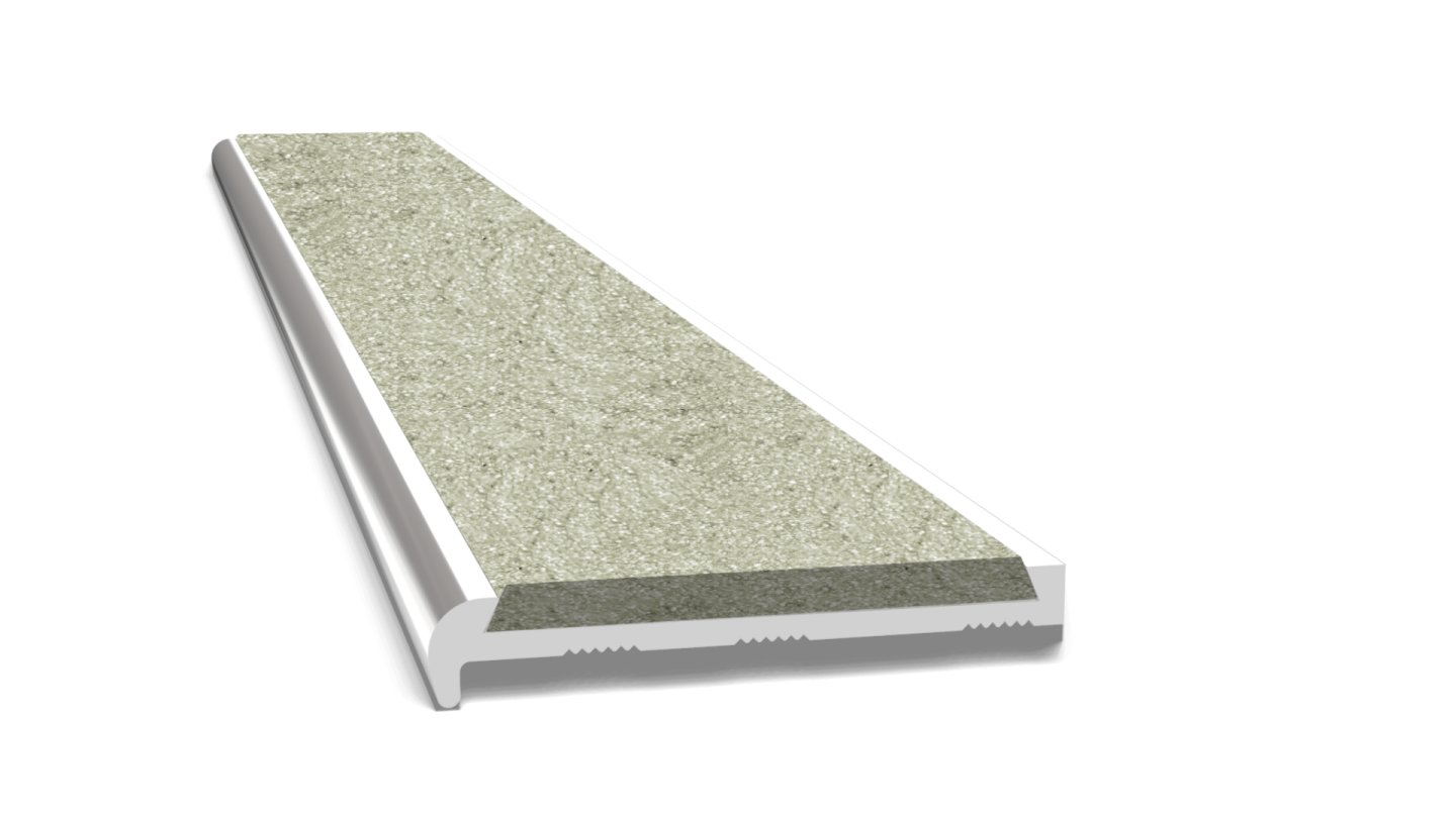 FA601S Recessed Abrasive Stair Tread Nosing